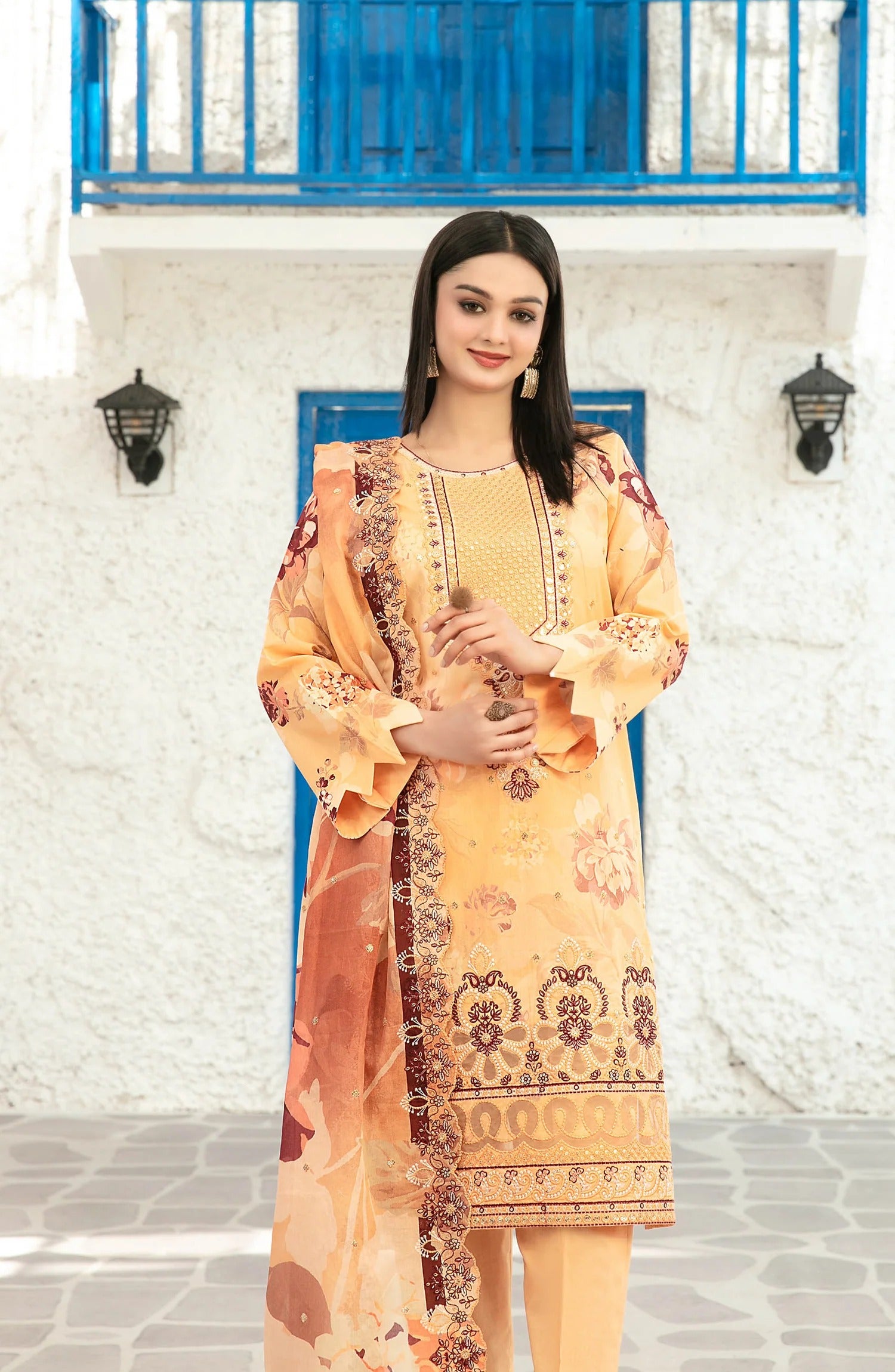 Parizah by MyTaraz Fabrics Embroidered Lawn Unstitched 3 Piece Suit ...