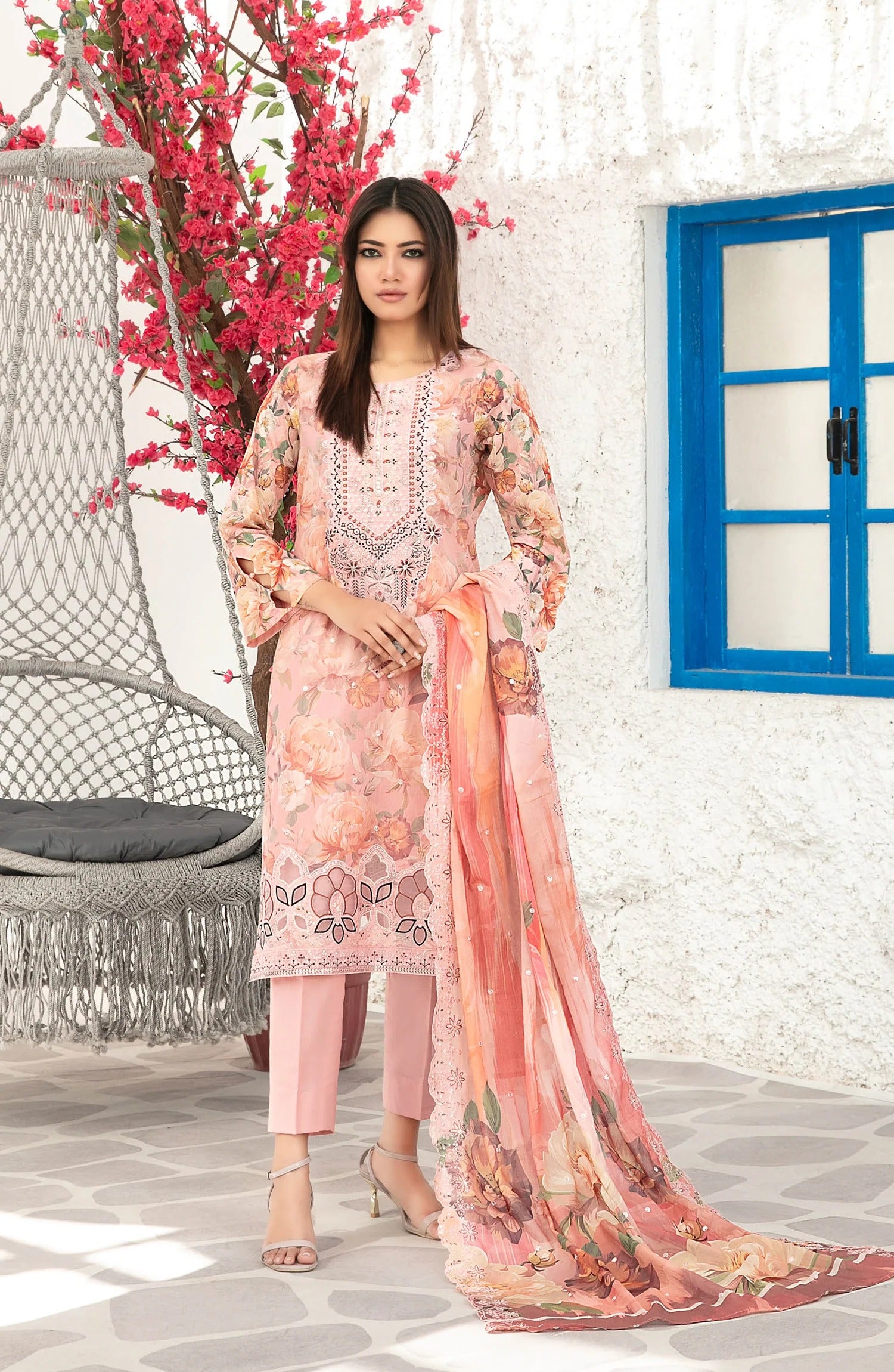 Parizah by MyTaraz Fabrics Embroidered Lawn Unstitched 3 Piece Suit ...
